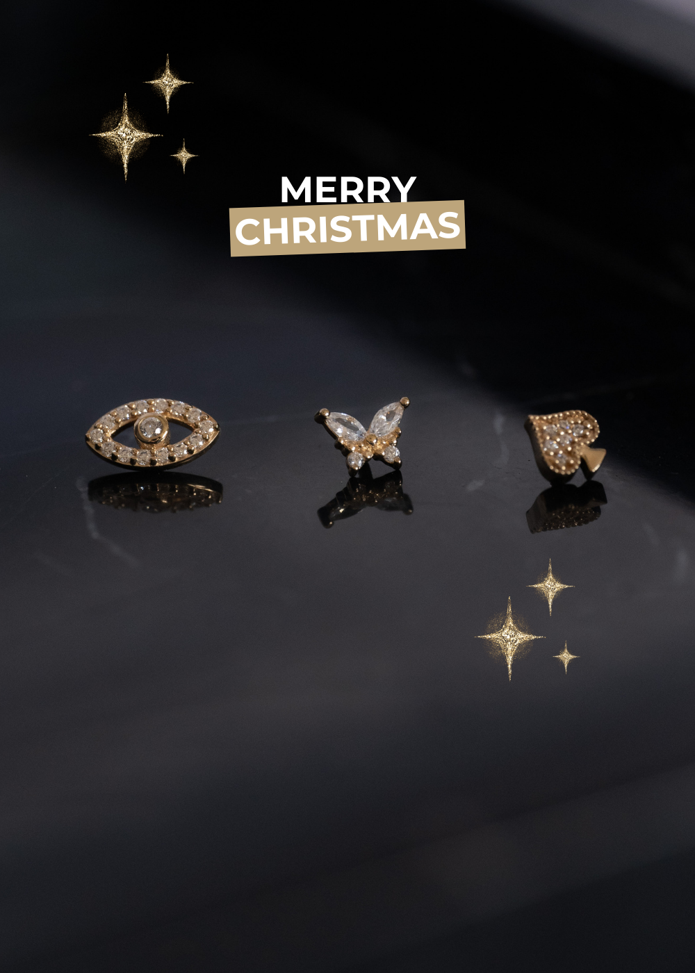 Piercing Titane & Or 14/18K | Obsidian Piercing