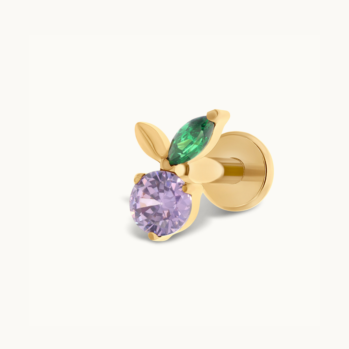 Piercing Titane & Or 14/18K | Obsidian Piercing