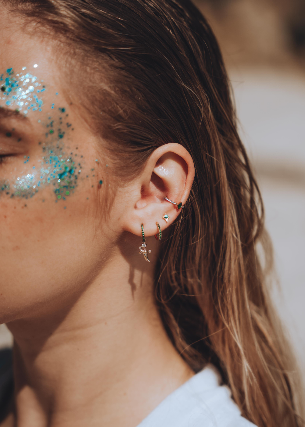 Piercing Titane & Or 14/18K | Obsidian Piercing