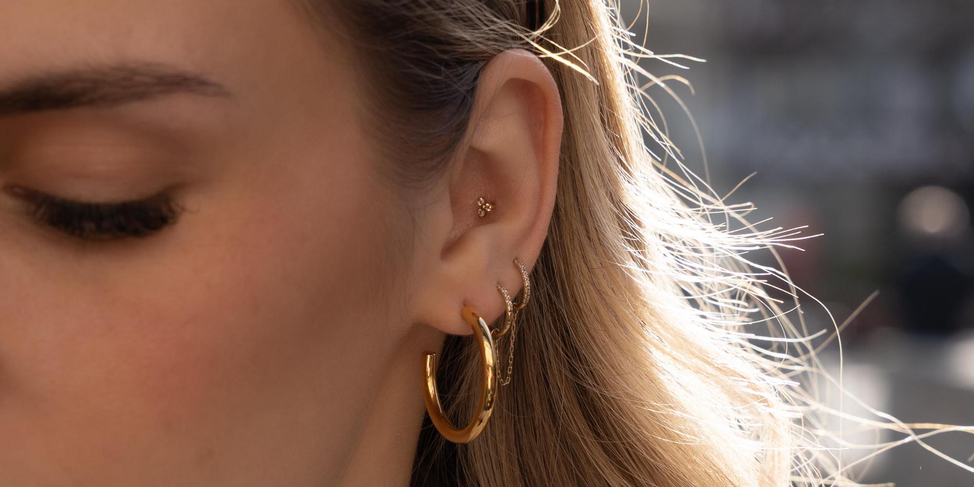 Piercing Titane & Or 14/18K | Obsidian Piercing