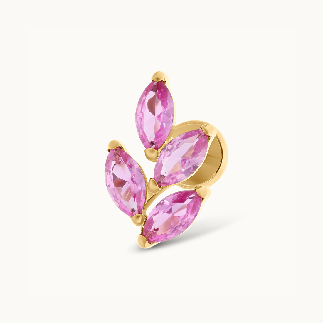 Piercing Titane & Or 14/18K | Obsidian Piercing