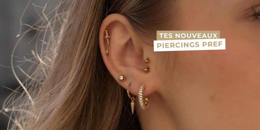 Piercing Hélix - Nos Bijoux en Or 14/18K & Titane - Obsidian Piercing