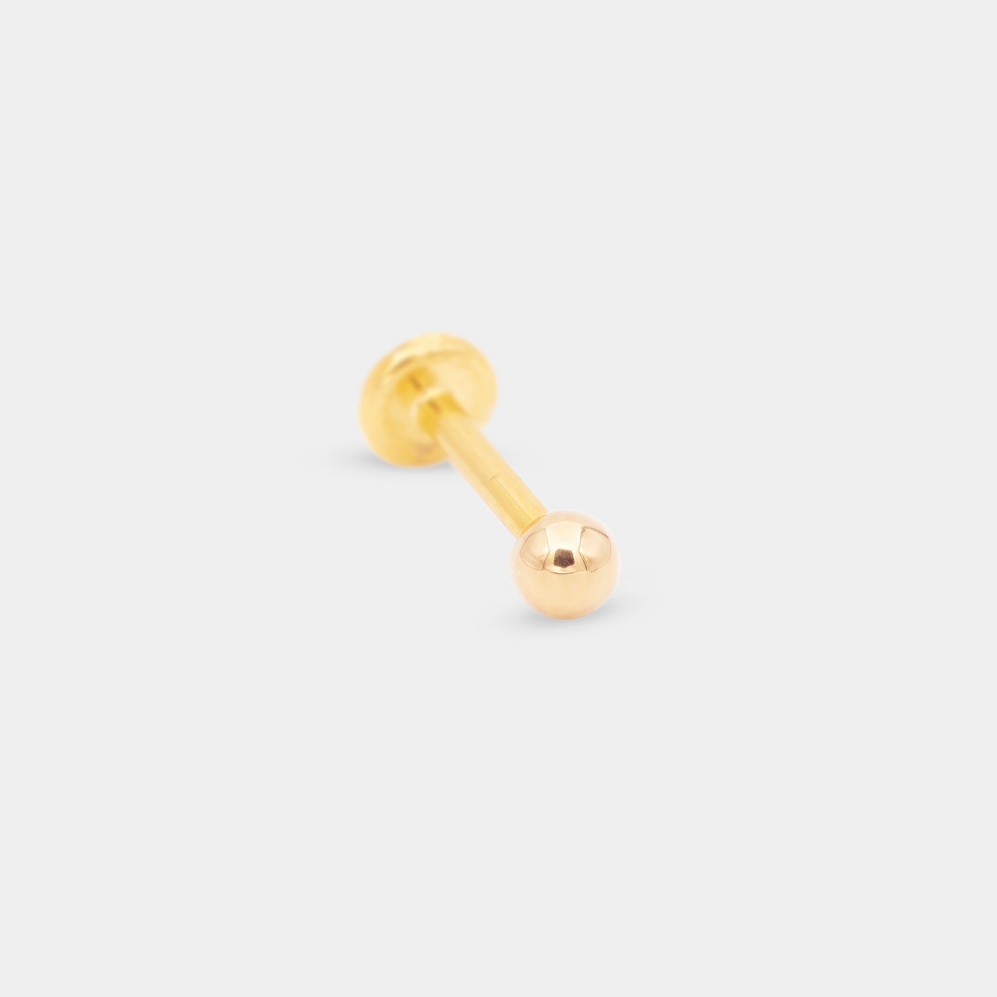 BOULE OR 14K - Piercing Or - Obsidian Piercing